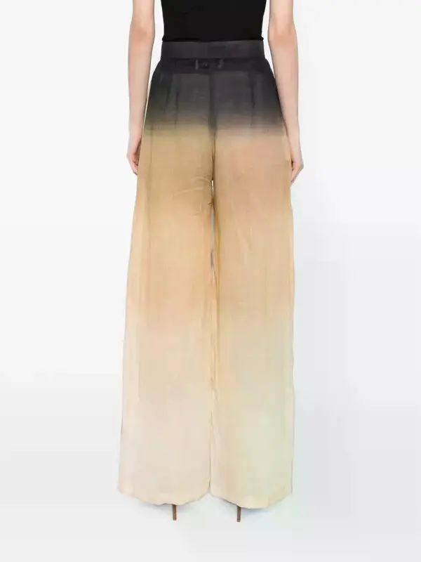 TESSITURA BODY COUTURE Gradient-effect Wide-leg Trousers