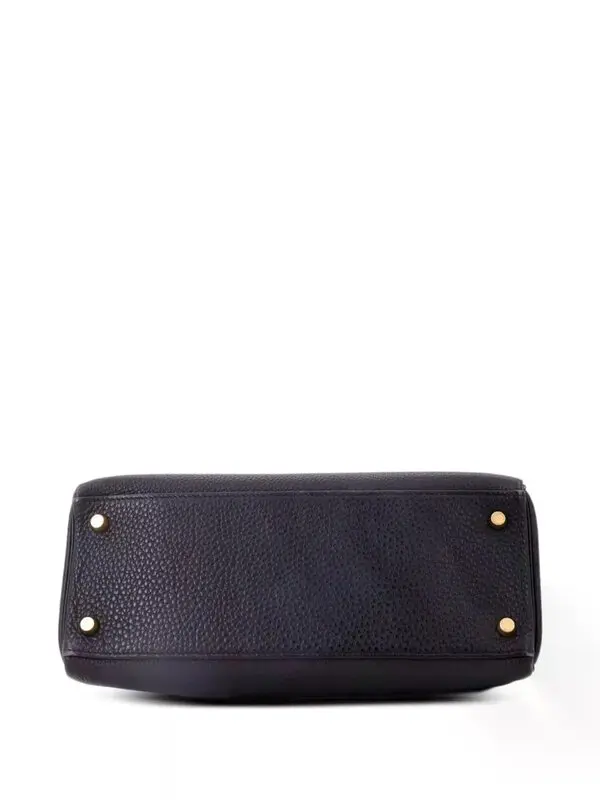Hermès Kelly Handbag Noir Togo With Gold Hardware 28 Crossbody Bag - Black