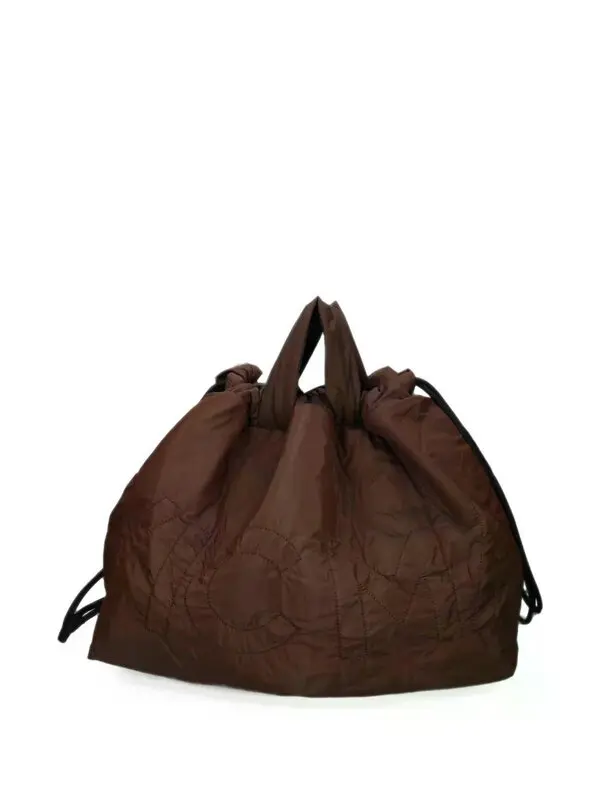 VIC MATIE Quilted Drawstring Tote Bag