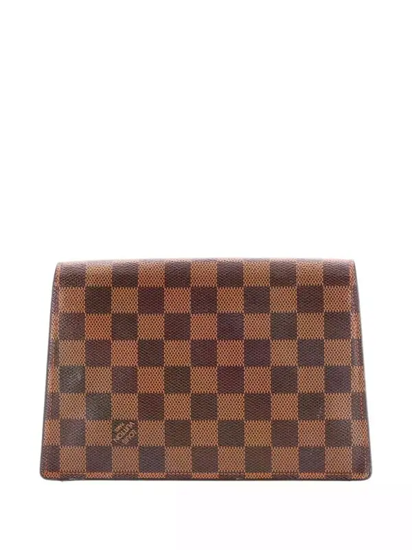LOUIS VUITTON Croisette Chain Wallet Nm Damier Crossbody Bag - Brown