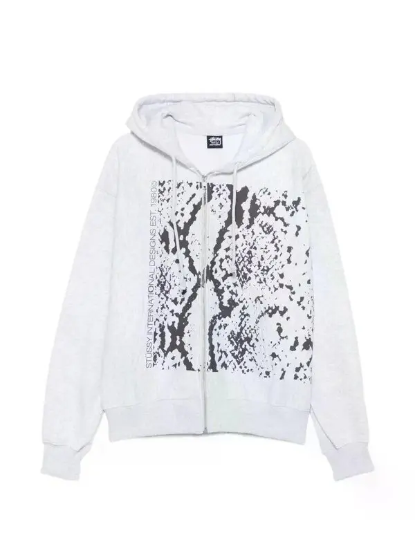 StÜssy Snakeskin Zip-up Hoodie