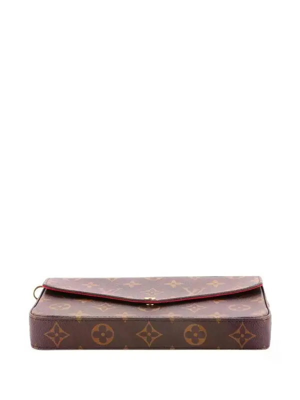 LOUIS VUITTON Felicie Pochette Monogram Canvas Crossbody Bag - Brown