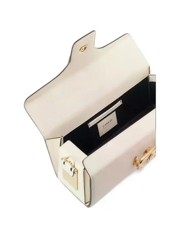 LANVIN Pencil Cat Leather Clutch Bag