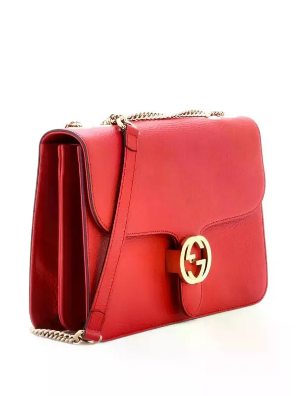 Gucci Interlocking Leather Medium Shoulder Bag