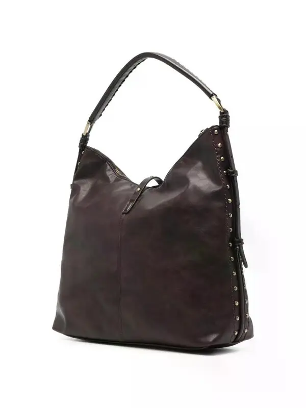 CAFÈNOIR Stud-embellished Braided-handle Tote Bag