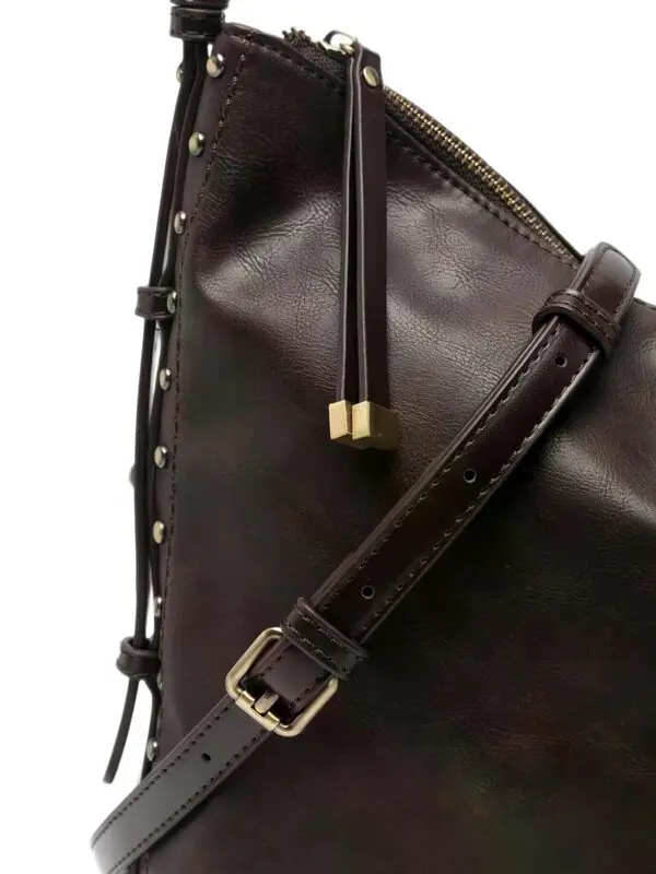 CAFÈNOIR Stud-embellished Braided-handle Tote Bag