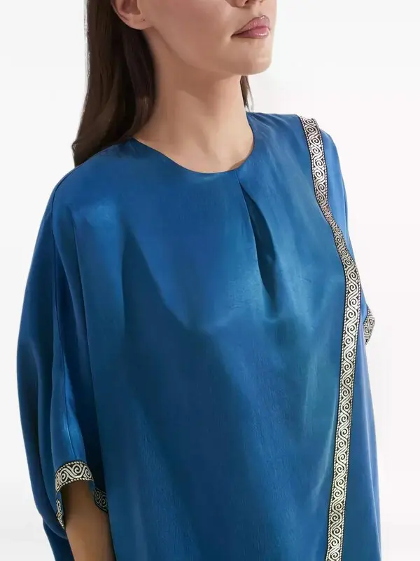 TESSITURA Embroidered-oversized Long-lenght Tunic