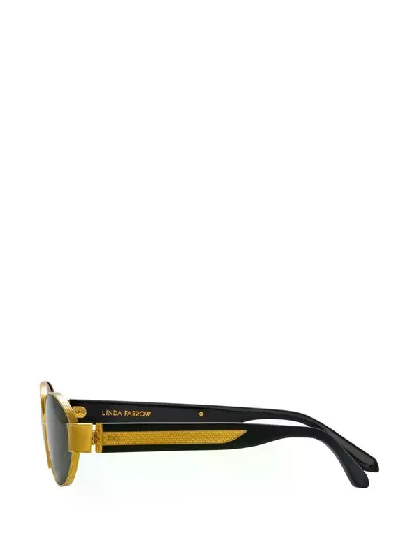 Linda Farrow Sadie Oval-frame Sunglasses