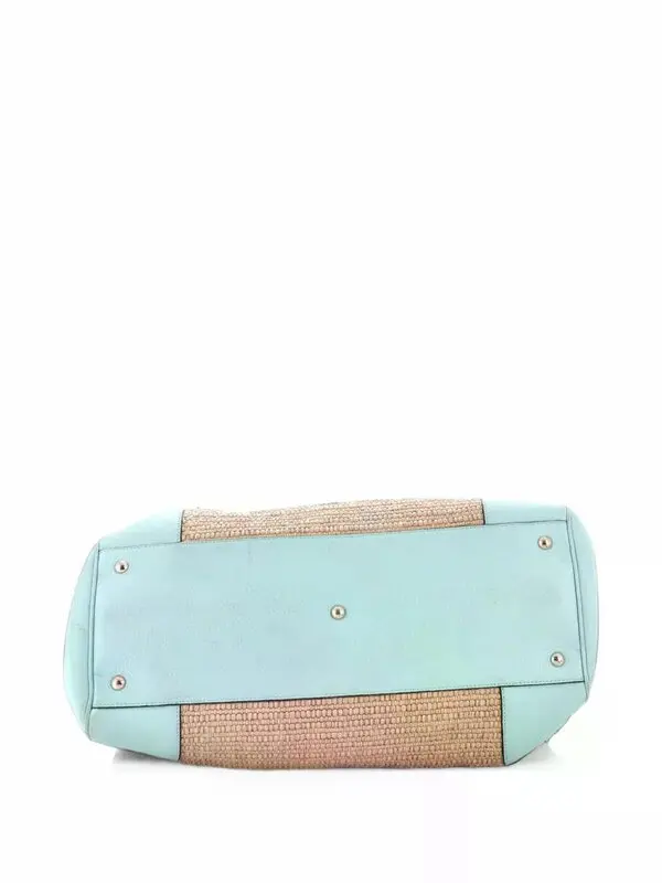 Gucci Bamboo Shopper Straw Large Tote Bag