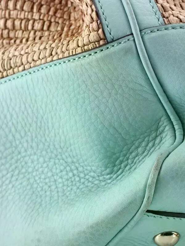 Gucci Bamboo Shopper Straw Large Tote Bag