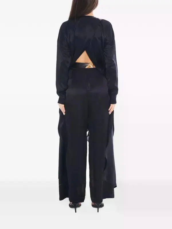 TESSITURA Asymmetric Oversized-silk Coat