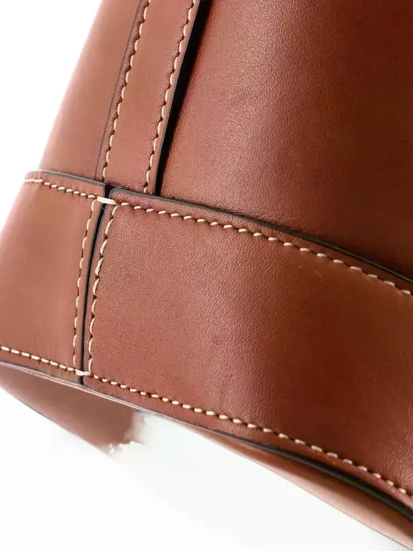 Celine Cuir Triomphe Leather Small Bucket Bag