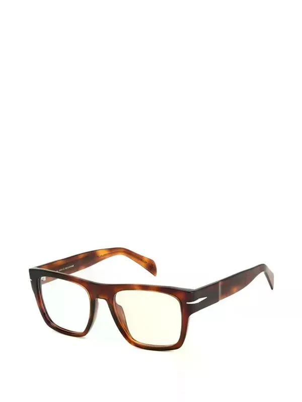 DB EYEWEAR BY DAVID BECKHAM Tortoiseshell-effect Square-frame Glasses