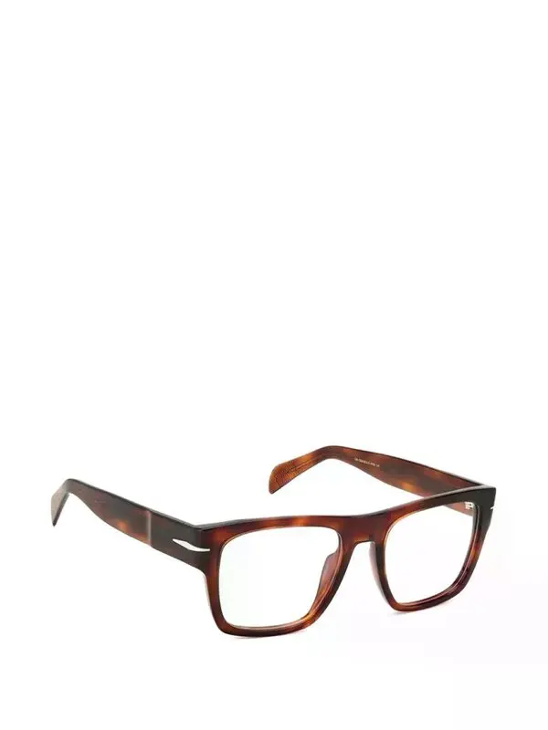 DB EYEWEAR BY DAVID BECKHAM Tortoiseshell-effect Square-frame Glasses