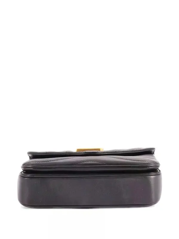 LOUIS VUITTON New Wave Chain Bag Nm Quilted Leather Pm Crossbody Bag - Black