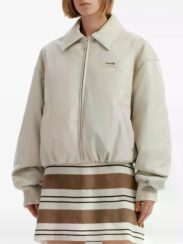 Izzue Logo-patch Zip-up Bomber Jacket