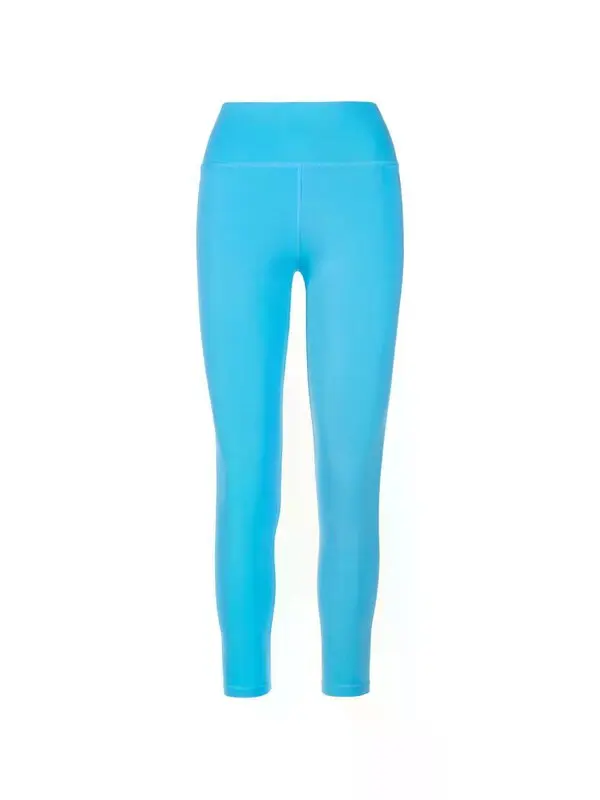 TESSITURA Cross Lace-up Performance Leggings - Blue