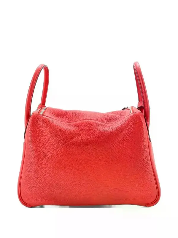 Hermès Lindy Bag Clemence 30 Shoulder Bag - Red