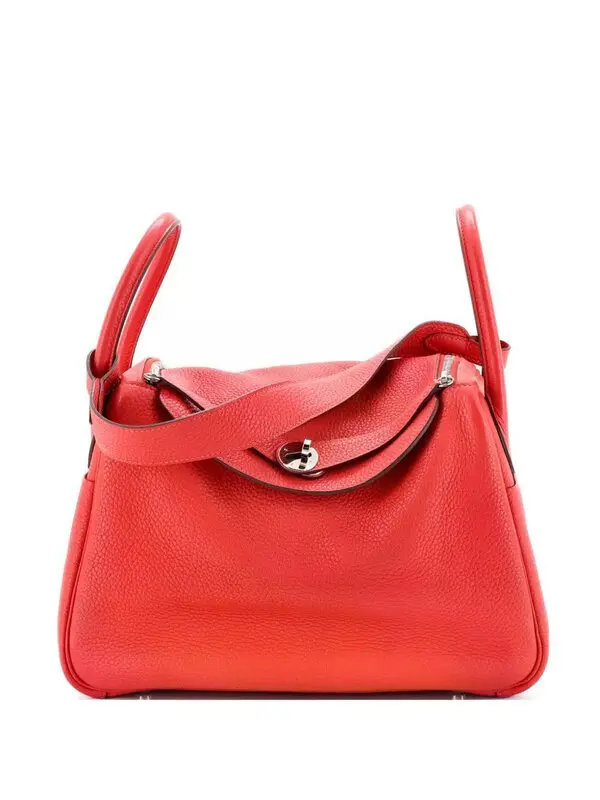Hermès Lindy Bag Clemence 30 Shoulder Bag - Red