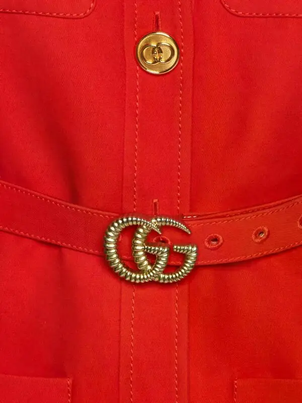Gucci 2020 Sleeveless Belted Mini Dress