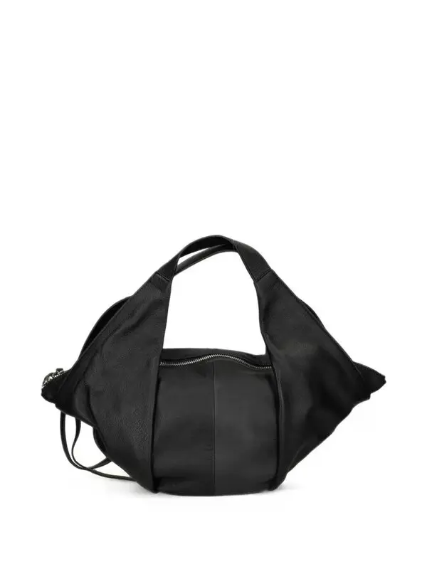 VIC MATIE Grained Leather Draped Tote Bag