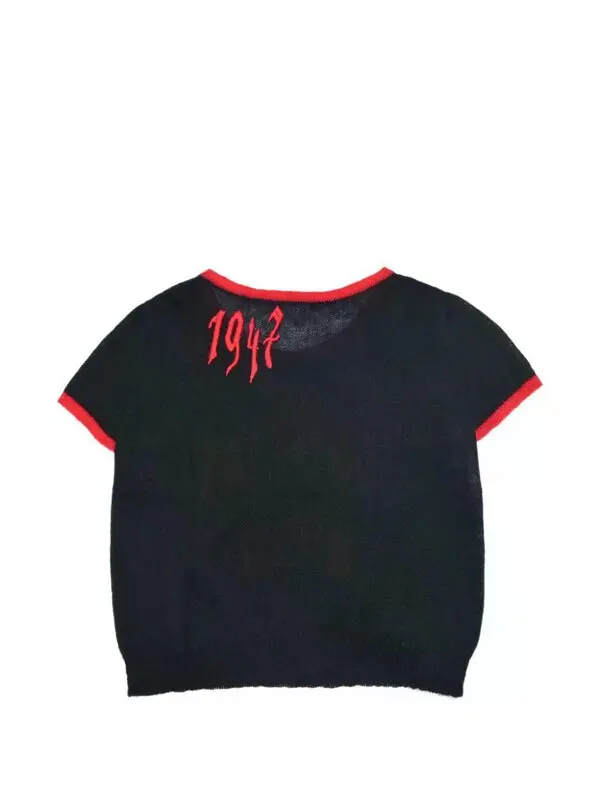 Dior 2002 Logo-embroidered Short-sleeve Top