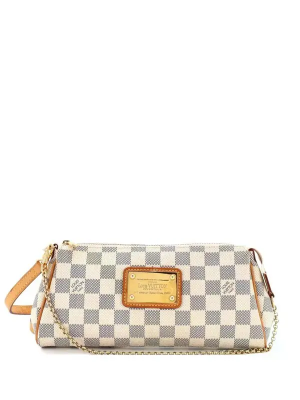 LOUIS VUITTON Eva Handbag Damier Clutch Bag - Neutrals
