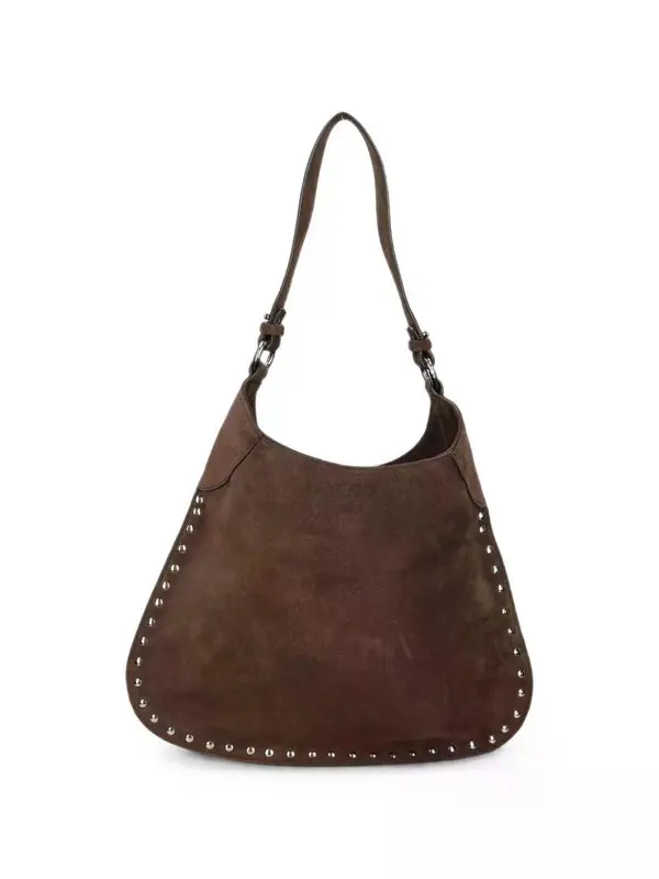 VIC MATIE Boho Stud-embellished Suede Shoulder Bag