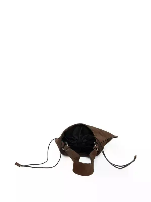 VIC MATIE Boho Stud-embellished Suede Shoulder Bag