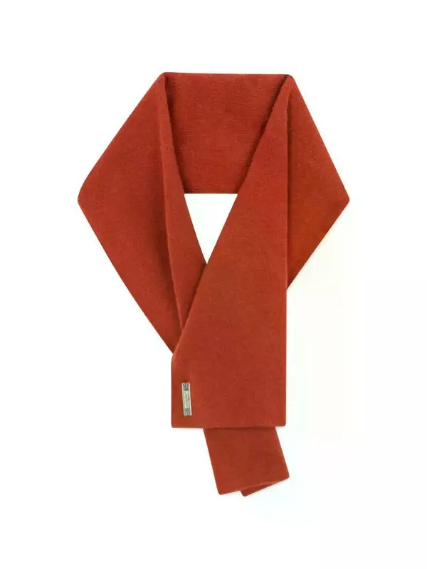 MOORER Logo-plaque Knitted Scarf