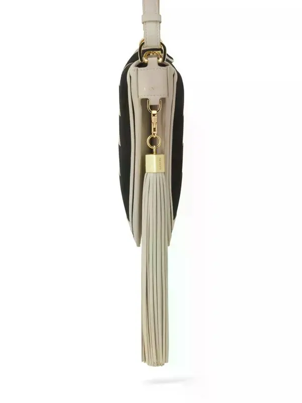 LANVIN Tassel Leather Bag Charm - Grey