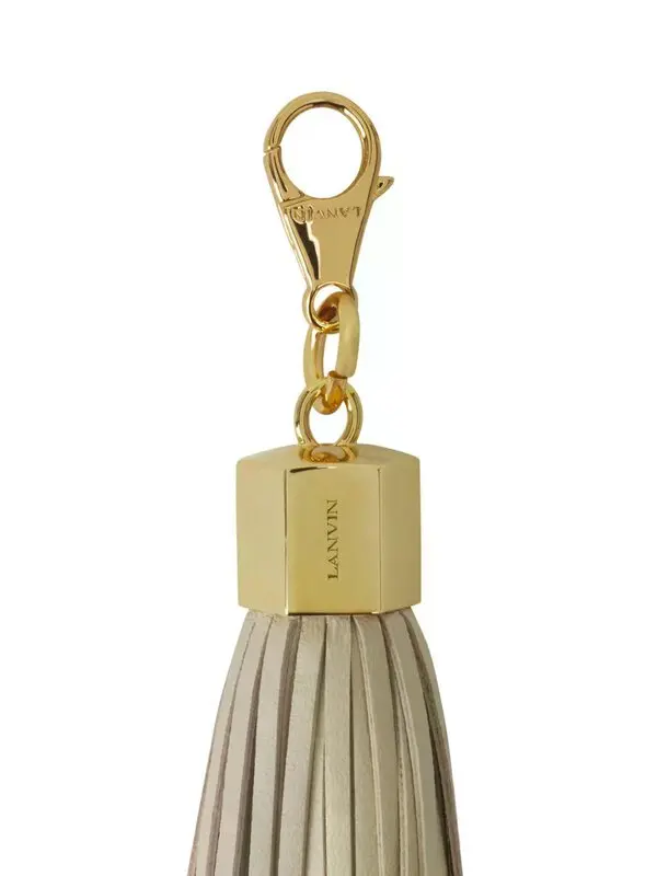 LANVIN Tassel Leather Bag Charm