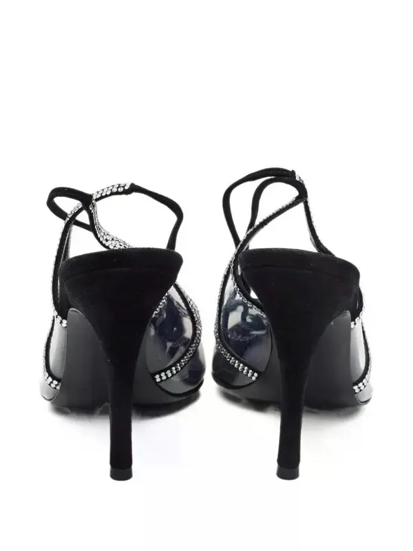 Attico Venus Crystal-embellished Heeled Pumps