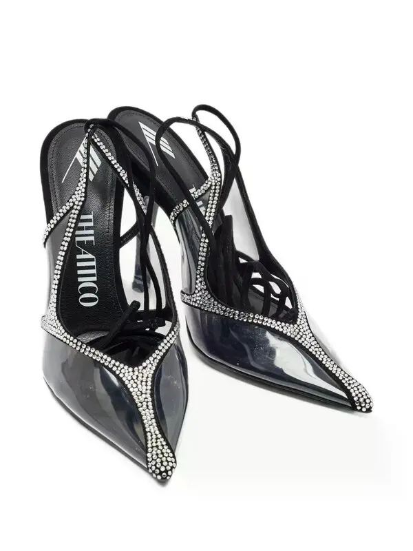 Attico Venus Crystal-embellished Heeled Pumps
