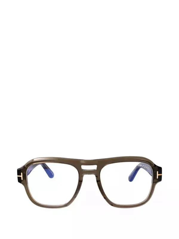 TOM FORD Pilot-frame Glasses - Brown