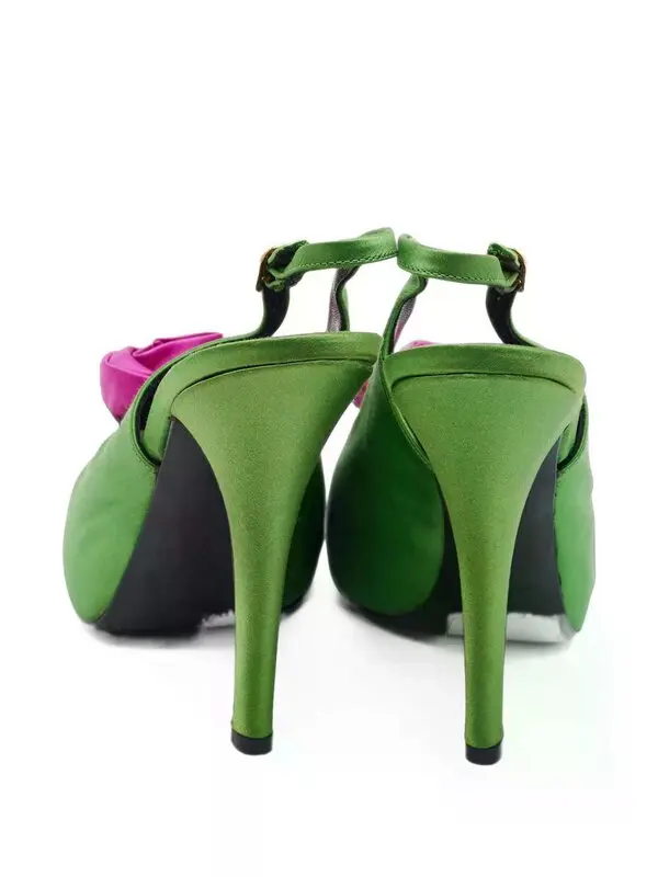 Dolce & Gabbana Talons Rose-detail Slingback Pumps