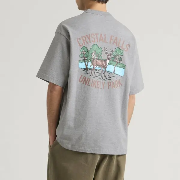 UNLIKELY DRY GOODS Crystal Falls Graphic T-shirt