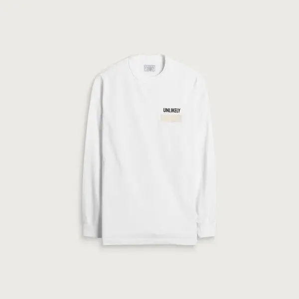 UNLIKELY DRY GOODS Long Sleeve Team T-shirt - White