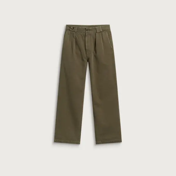 UNLIKELY DRY GOODS Guide 2p Twill Pleated Trousers