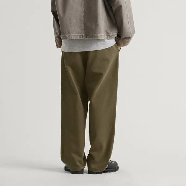 UNLIKELY DRY GOODS Guide 2p Twill Pleated Trousers