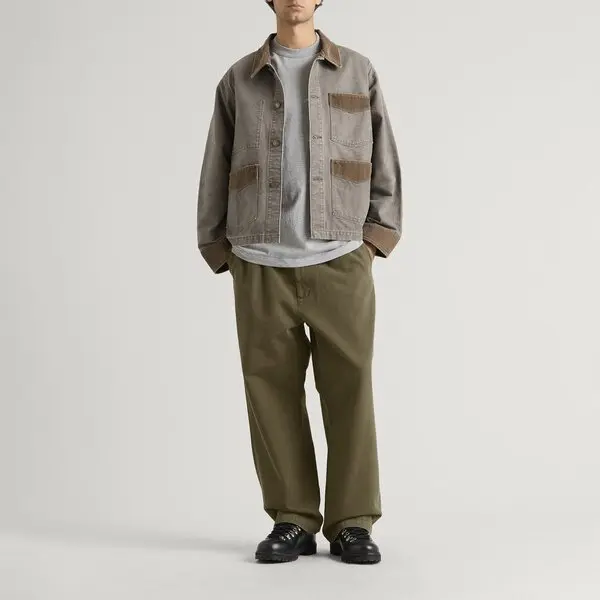 UNLIKELY DRY GOODS Guide 2p Twill Pleated Trousers