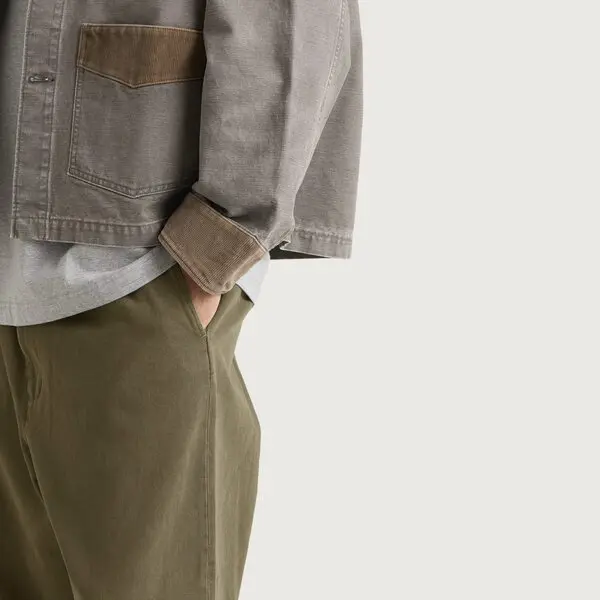 UNLIKELY DRY GOODS Guide 2p Twill Pleated Trousers