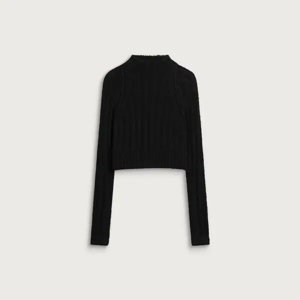 Rick Owens Cropped Con Top - Black