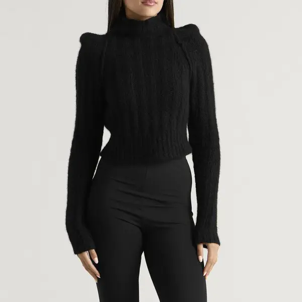 Rick Owens Cropped Con Top - Black