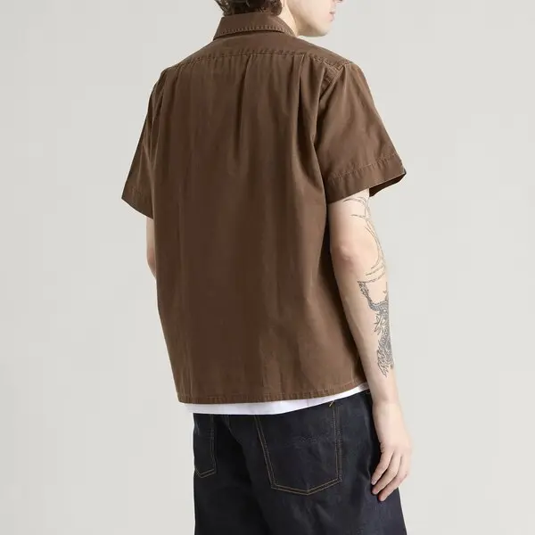 Polo Ralph Lauren Chain Stitched Open Collar Shirt - Cooper Brown