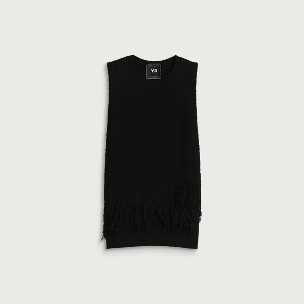Y3 Knit Fringe Vest