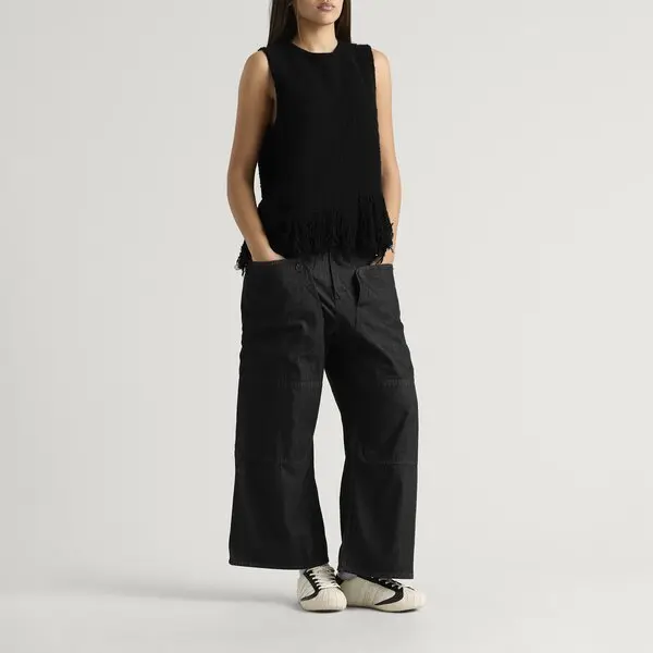 Y3 Knit Fringe Vest