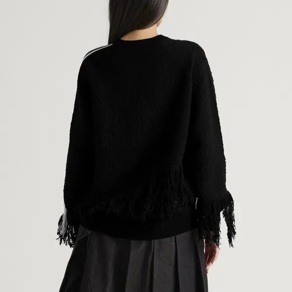 Y3 Knit Fringe Sweatshirt