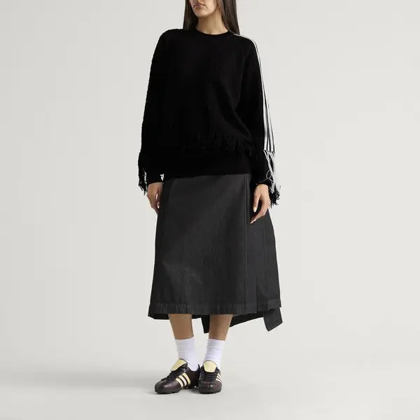 Y3 Knit Fringe Sweatshirt