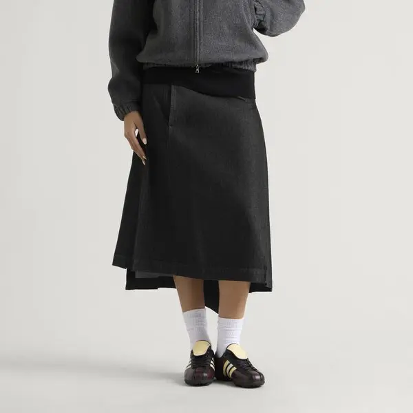 Y3 Denim Midi Skirt